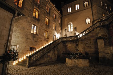 Courtyard of Castle Callenberg | schloss callenberg